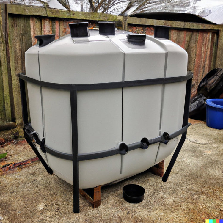 Using IBC Tote For Rain Collection – Unimother