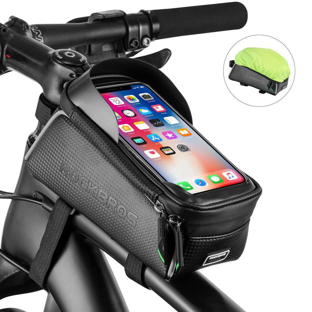 ROCKBROS Fahrrad Oberrohrtasche 6,5 Zoll Touchscreen Wasserdicht ...